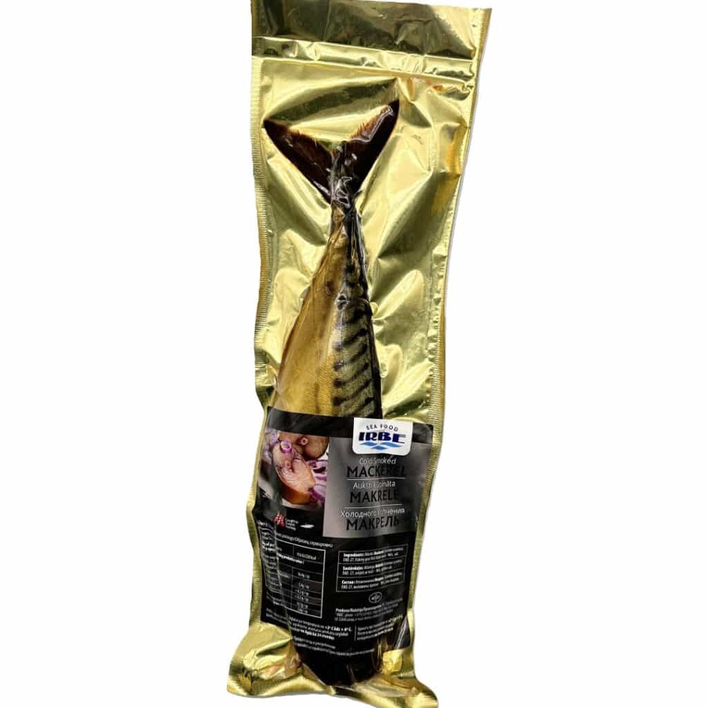 IRBE, Cold Smoked Mackerel, Headless, in vacuum packaging, 280g - 500g ...