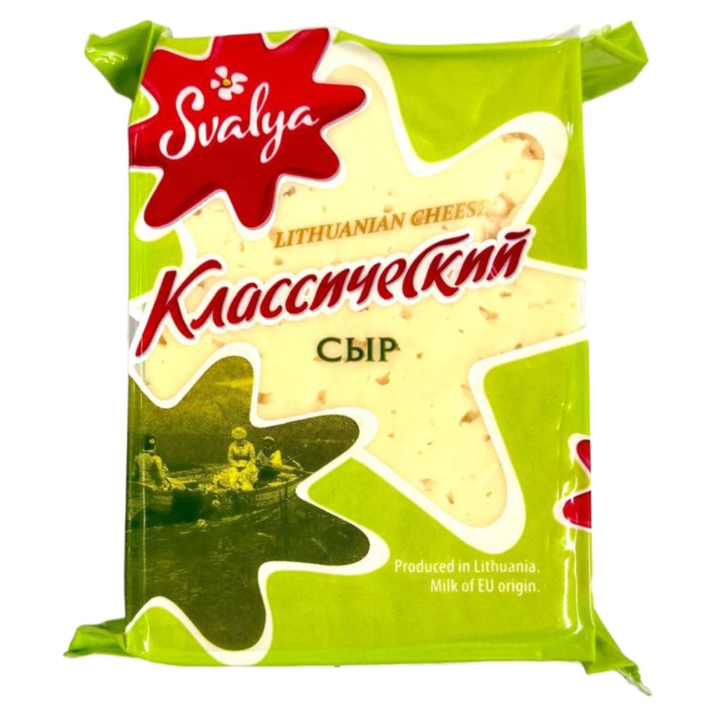 SVALIA, Classical Lithuanian Cheese, Block, 250g (Best before 05/07 ...